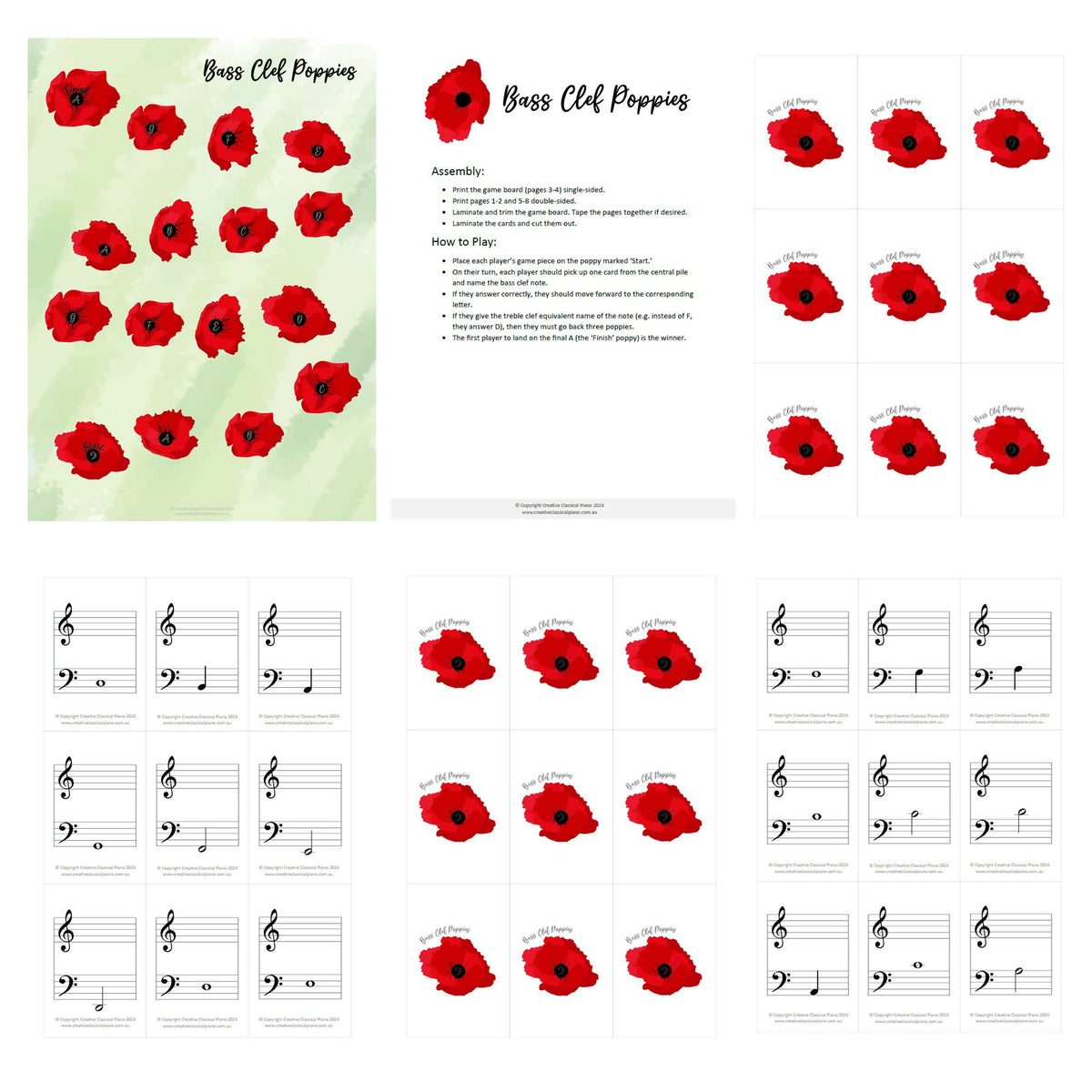 Note-naming Bass Clef Game – Music Teacher Resources