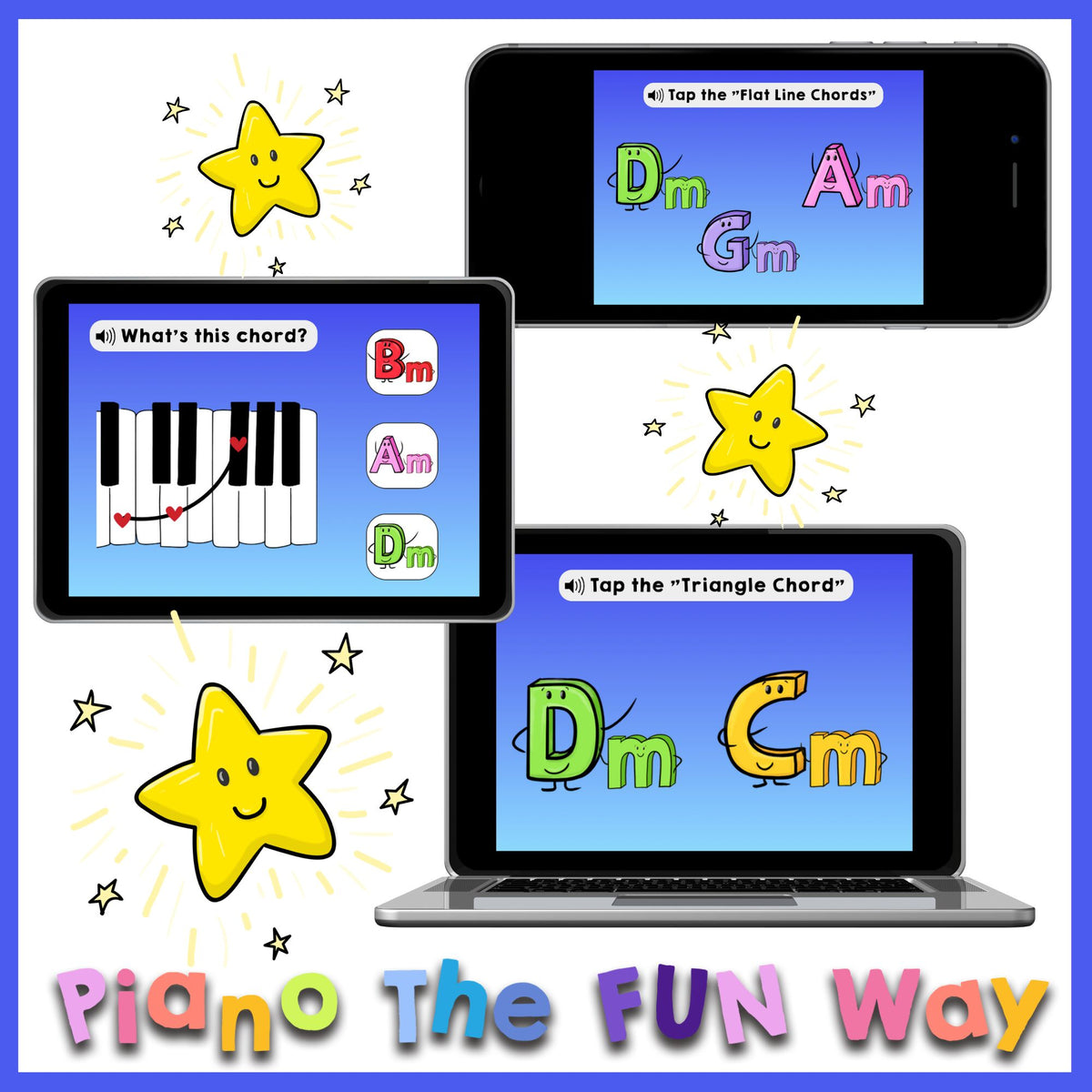 Boom Cards: Minor Chord Shapes (Triangle, Flat Line, Curve) – Music ...