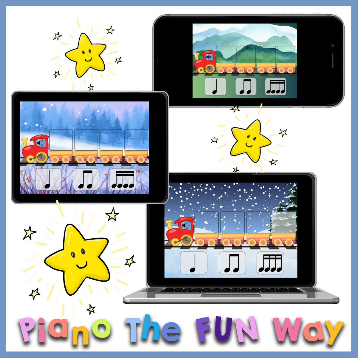 Boom Card: Rhythm Train Level 5 (Quarter, Eighths & Sixteenths) – Music ...