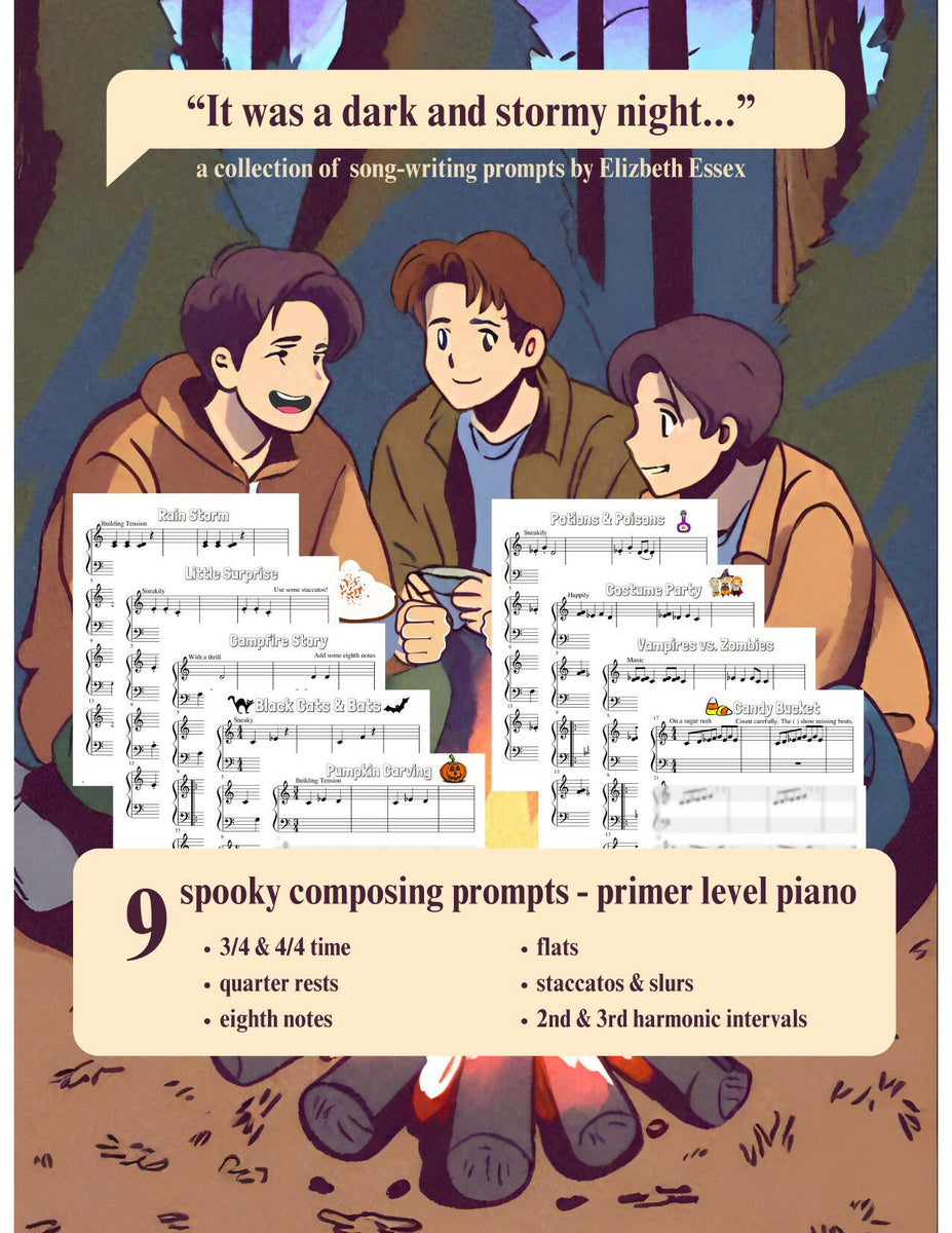 composing, song-writing, songwriting, eighth notes, flats, harmonic ...