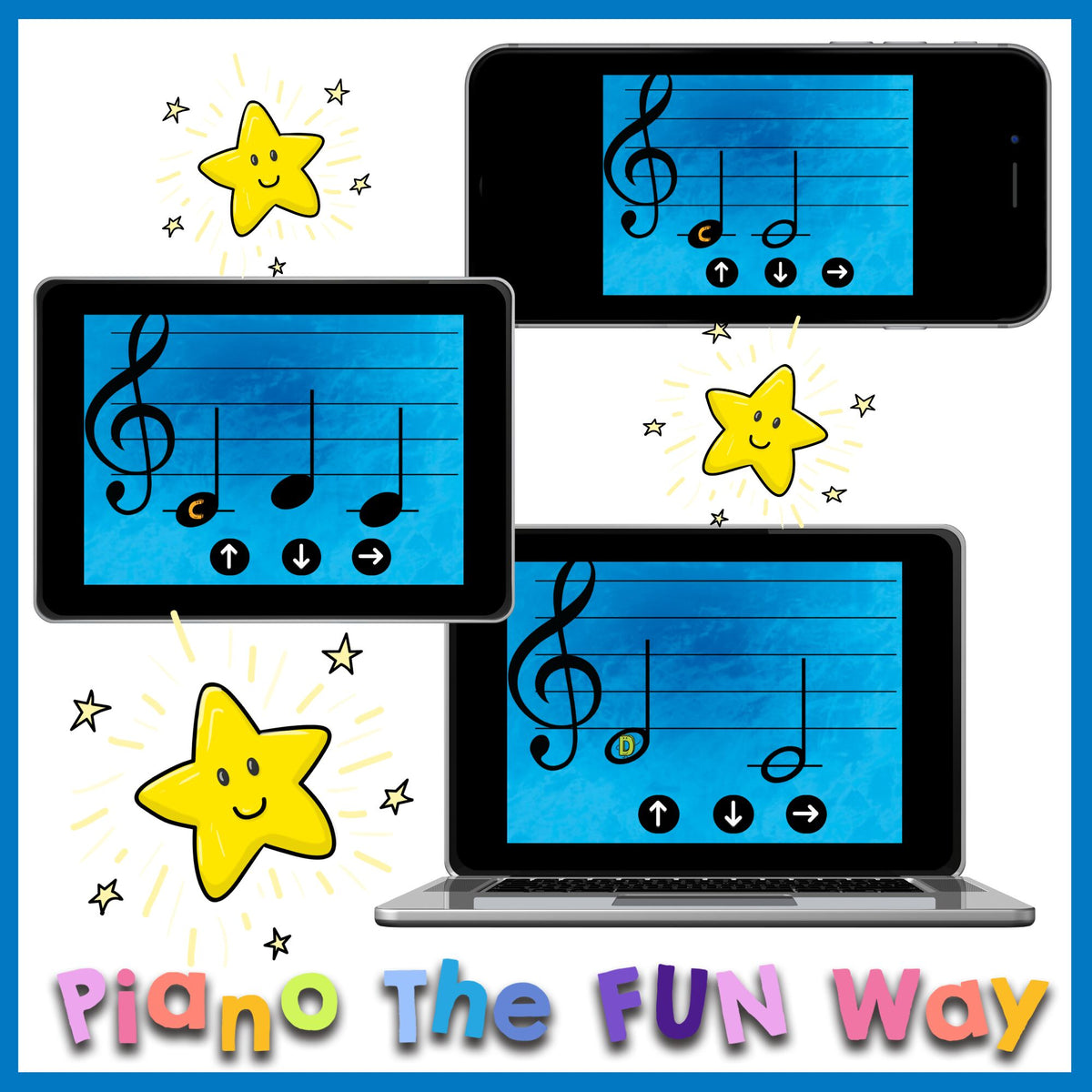 Boom Cards: Directional Reading with Middle C and D – Music Teacher ...