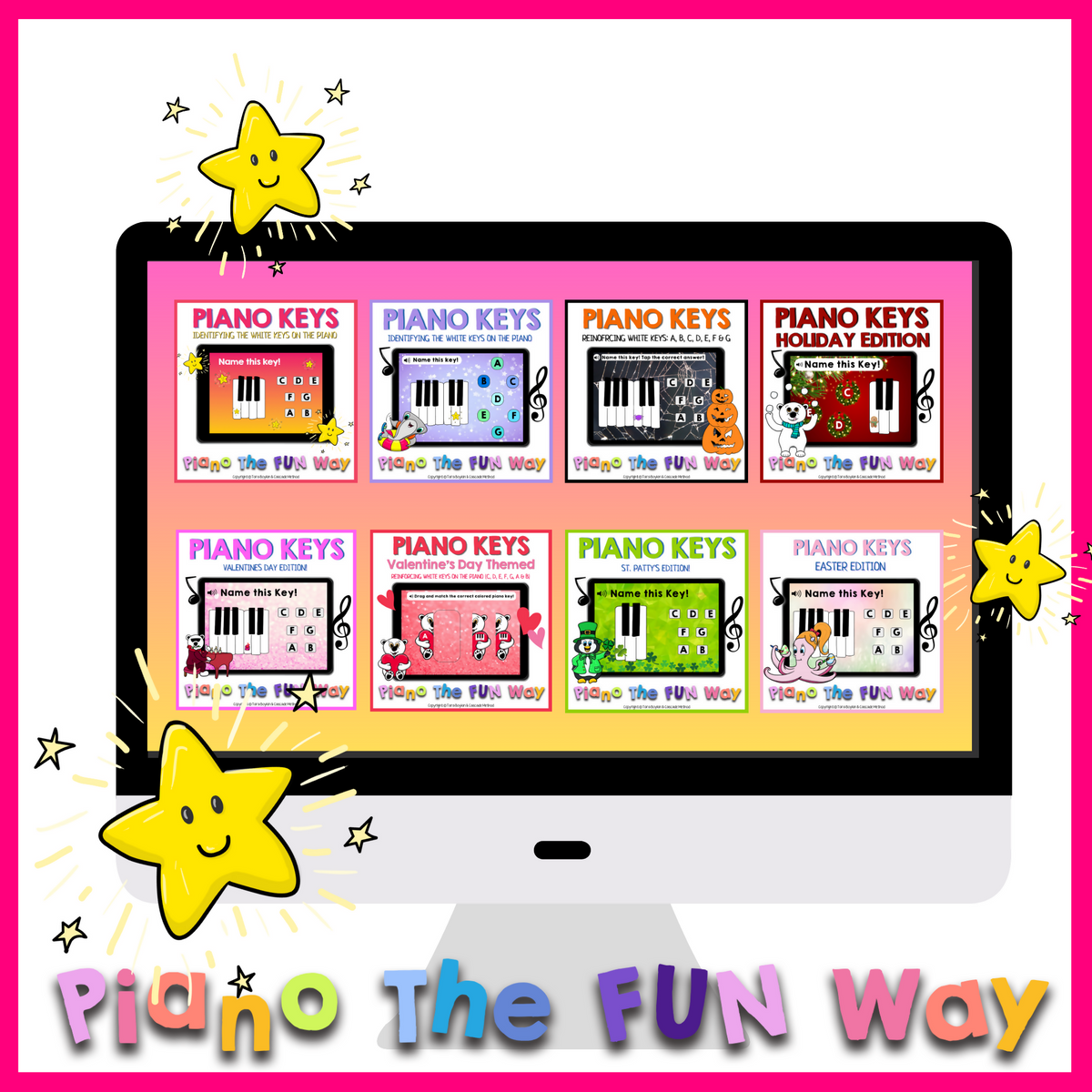 Bundle: Piano Keys Bundle (Beginner) – Music Teacher Resources