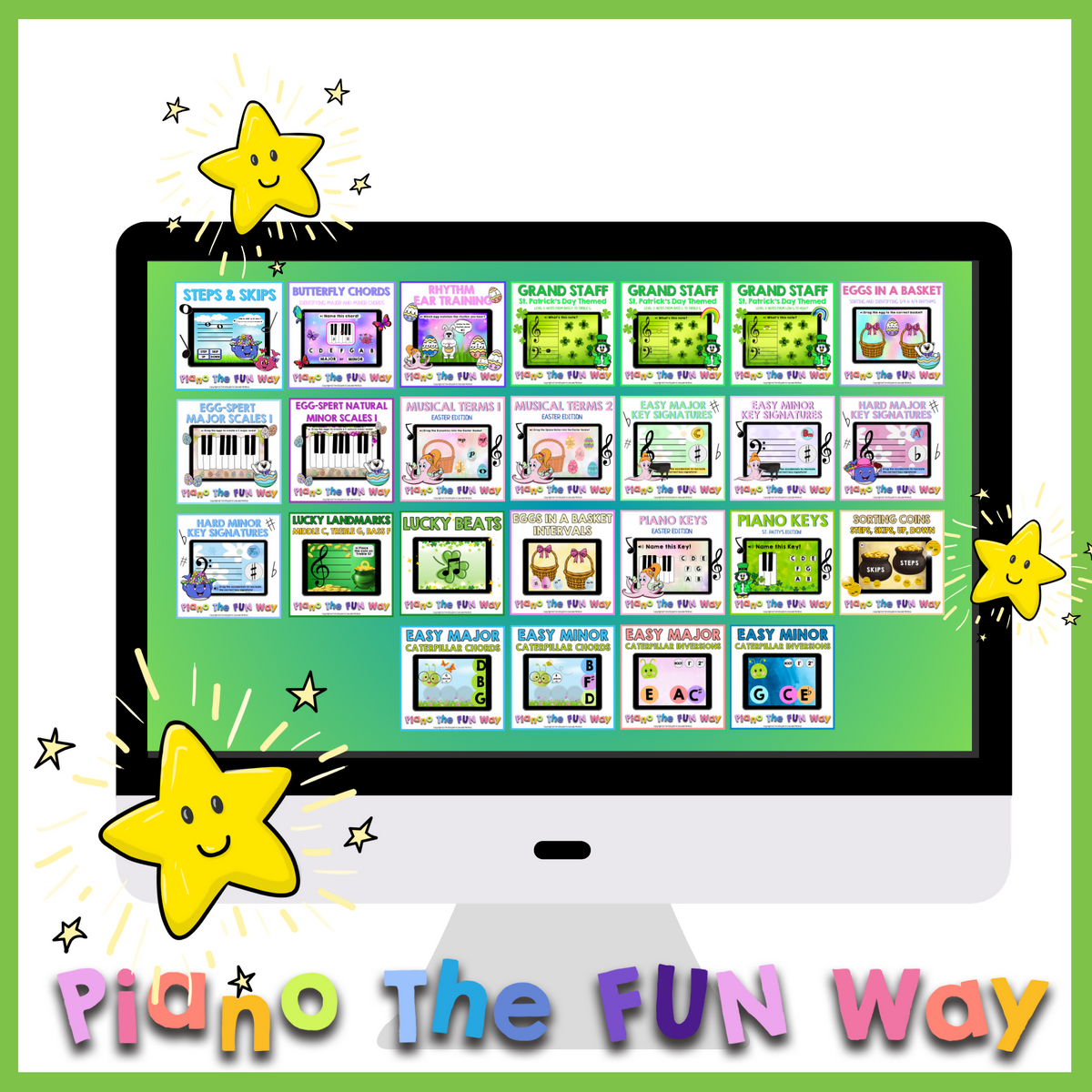 Bundle: Spring / Easter Piano Bundle – Music Teacher Resources