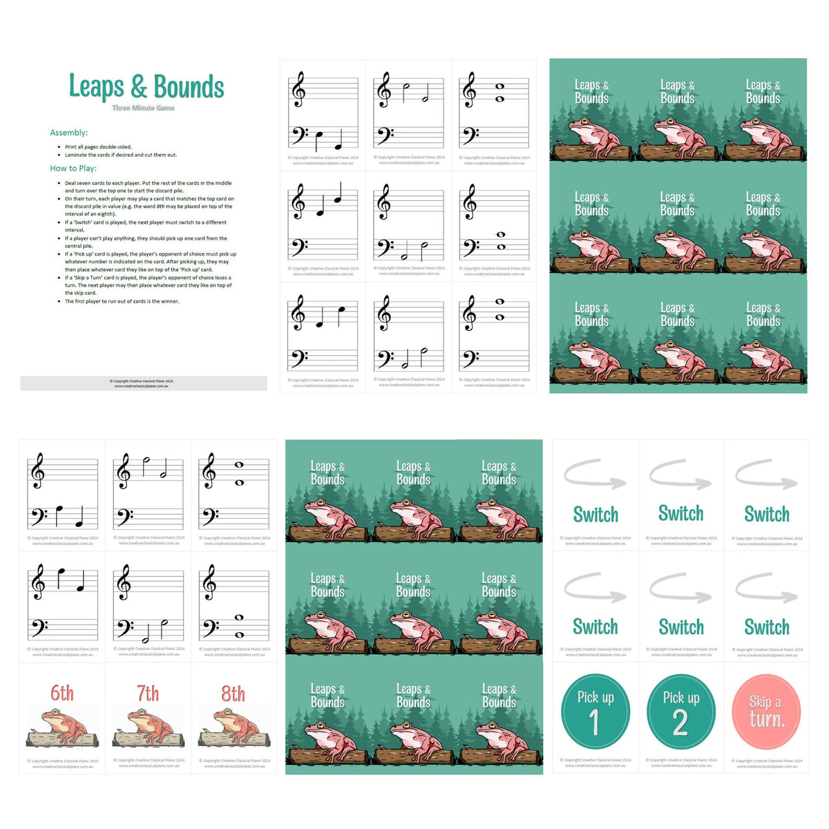 Late Beginner Card Game – Music Teacher Resources