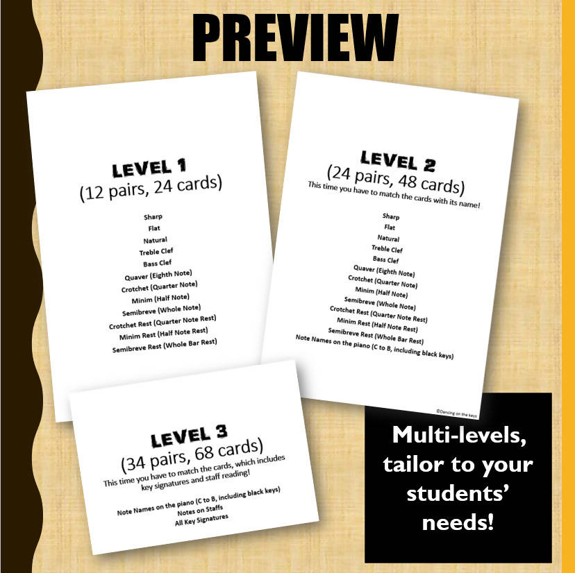 Music Memory Flash Card Games – Music Teacher Resources