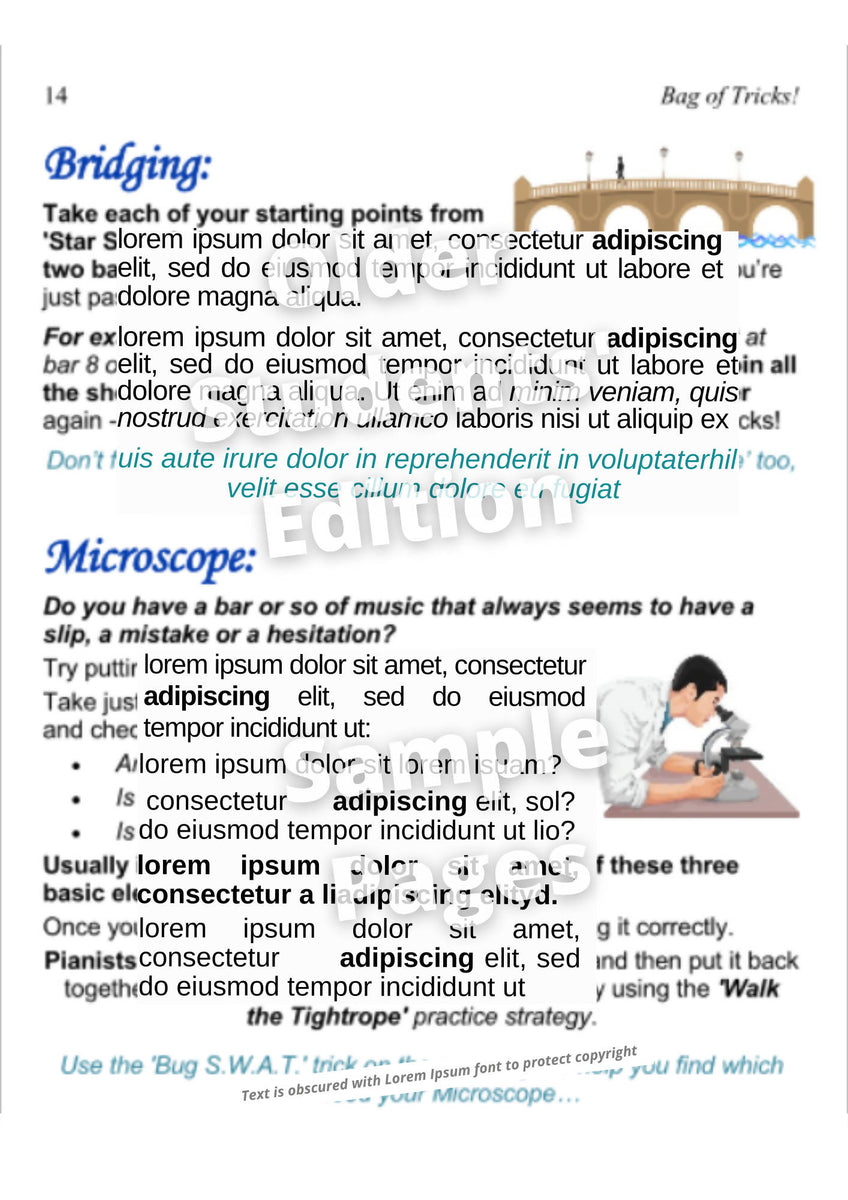 ‘My Bag of Practice Tricks’ – Older Student’s Edition - Studio Licence ...