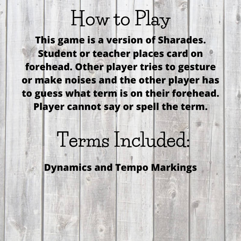 Musical Symbols Guessing Game – Music Teacher Resources