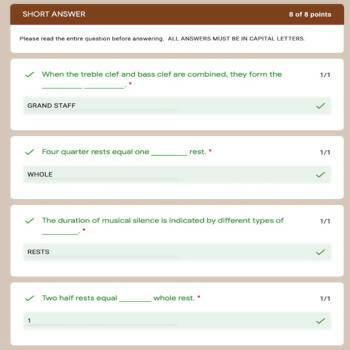 Google Classroom DIGITAL Lesson 12: Unit 3 Test - Self-grading – Music ...