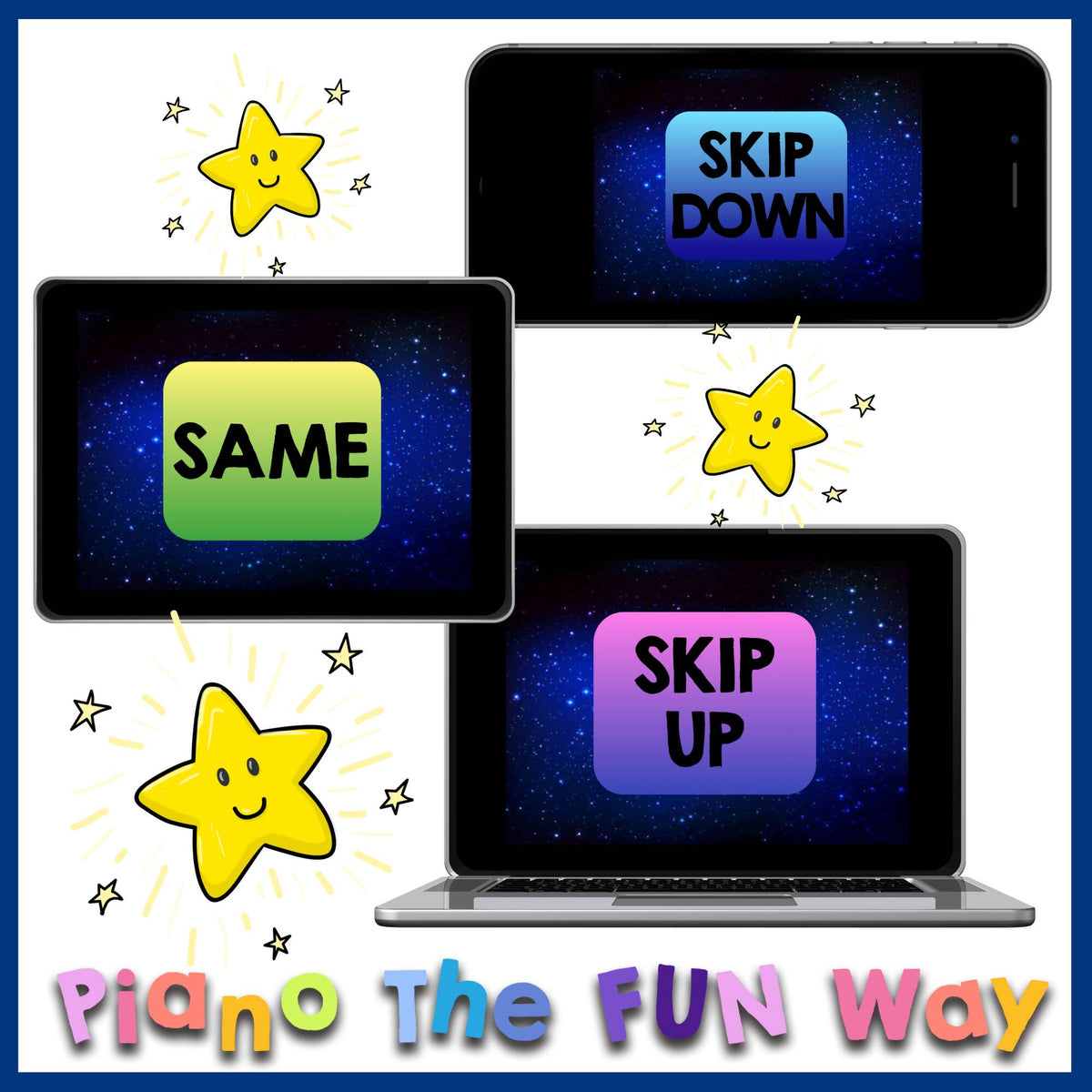 Boom Cards: Same, Skip and Step (Level 1) – Music Teacher Resources