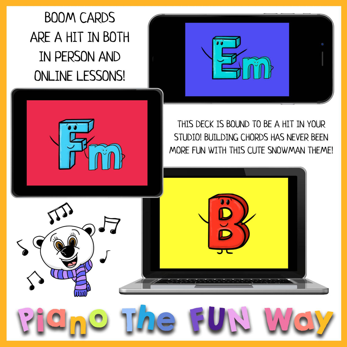 Boom Cards: Chord Bingo (Simple Major and Minor Chords) – Music Teacher ...