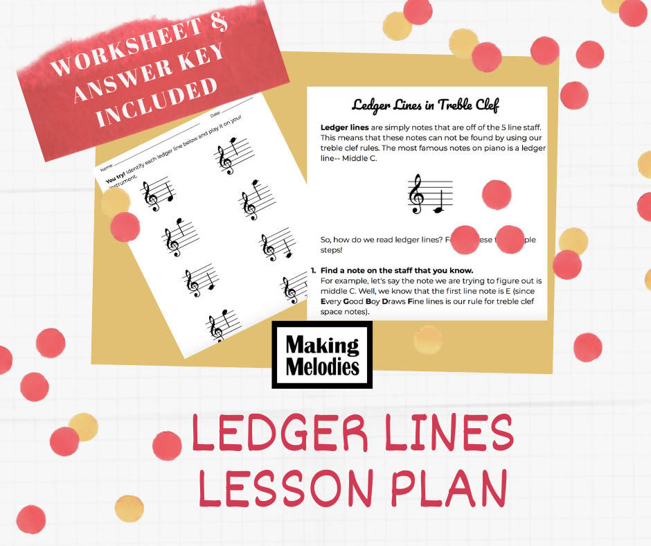 Teaching LEDGER LINES – Music Teacher Resources
