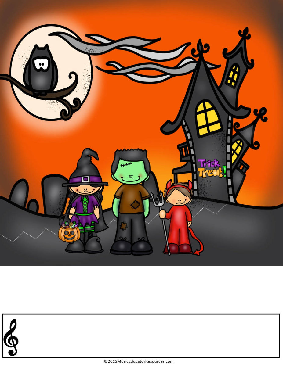 Creative Story Compositions |Trick or Treat! | Reproducible – Music ...