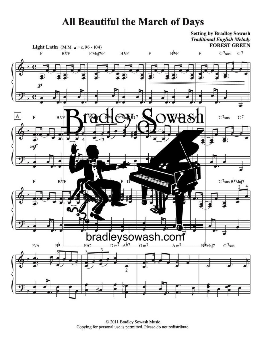 All Beautiful the March of Days (Forest Green) – Music Teacher Resources