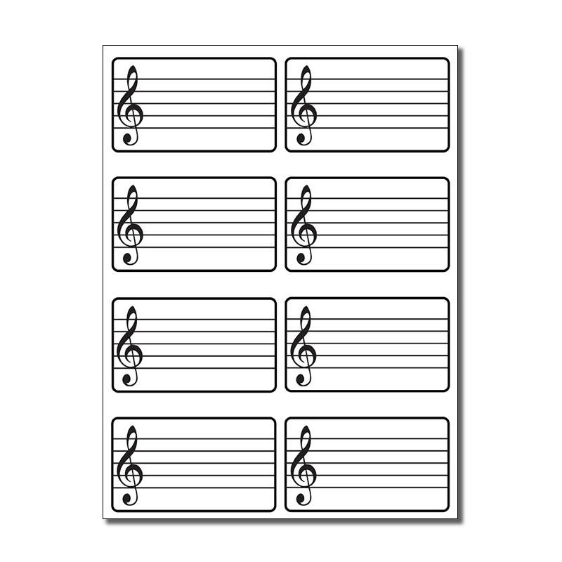 Blank Mini Staff Cards – Music Teacher Resources