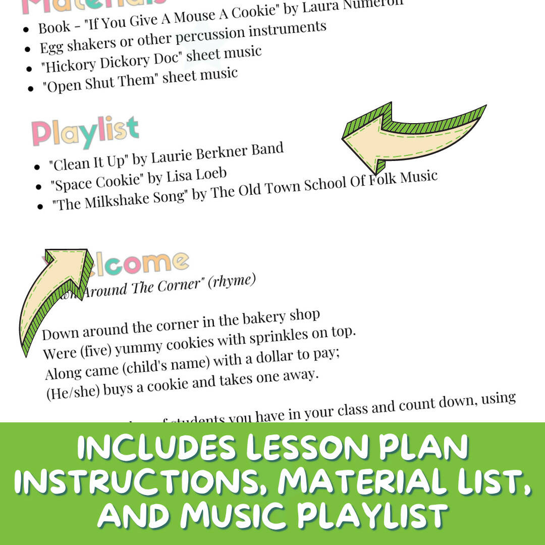 If You Give A Mouse A Cookie Storybook Lesson Plan – Music Teacher Resources