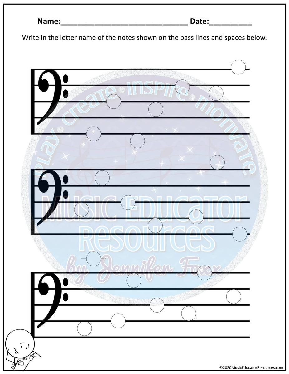 Practice Packet | Grand Staff Note Reading | Reproducible – Music ...