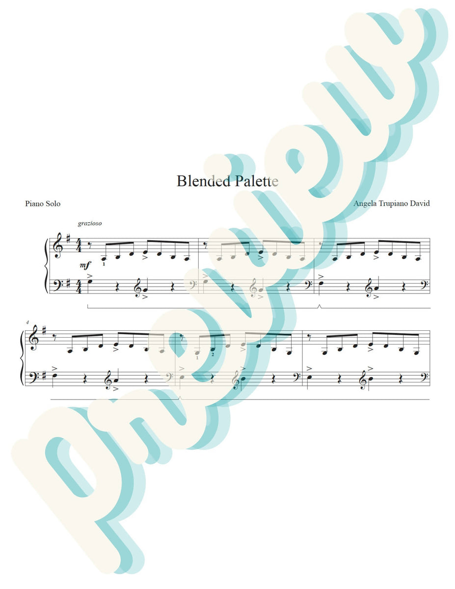 Blended Palette (Late Beginner Piano Solo) – Music Teacher Resources