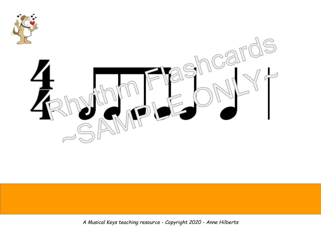 Rhythm Flashcards - Digital & Printable – Free SAMPLE Level 1 – Distan ...