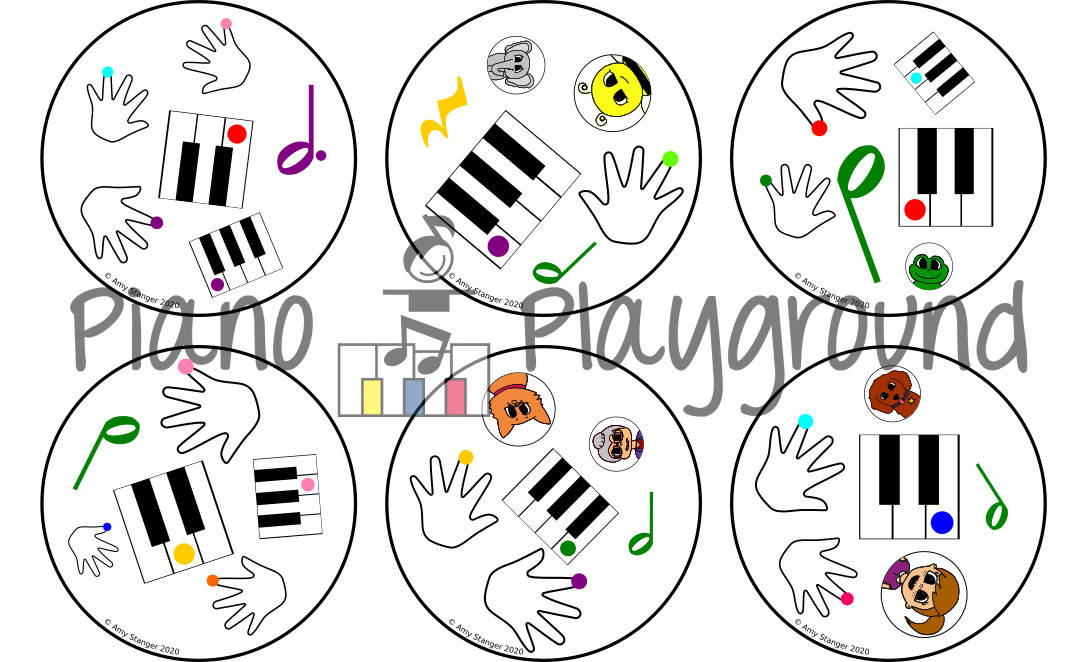 Piano Finger Numbers Key Recognition note values – Music Teacher Resources