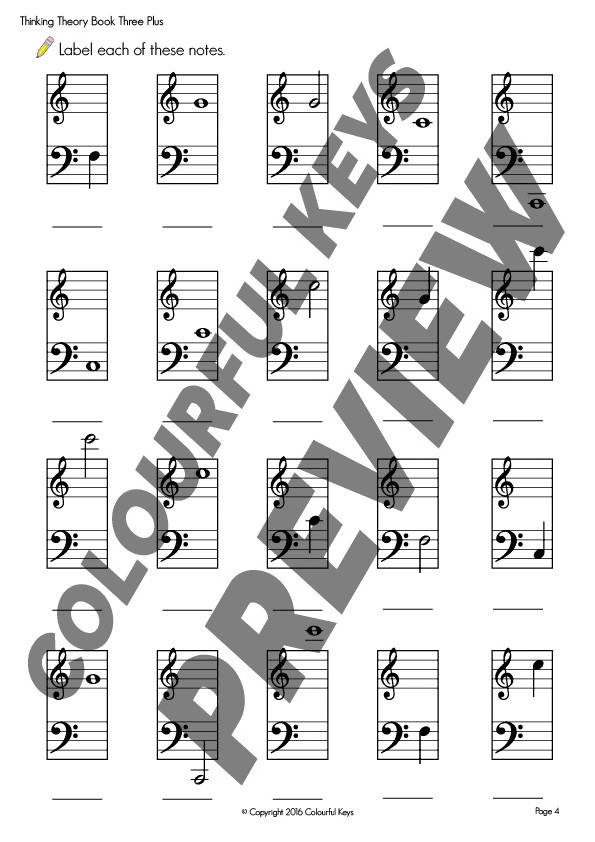 US Version: Thinking Theory Book Three Plus – Reproducible Music Theor ...