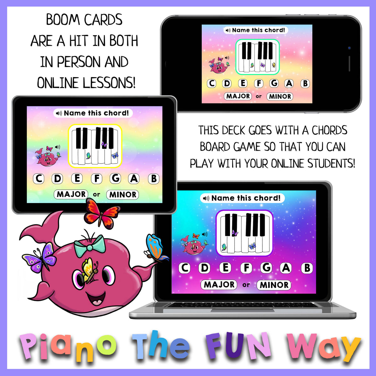 Boom Cards: Butterfly Chords (Board Game) – Music Teacher Resources
