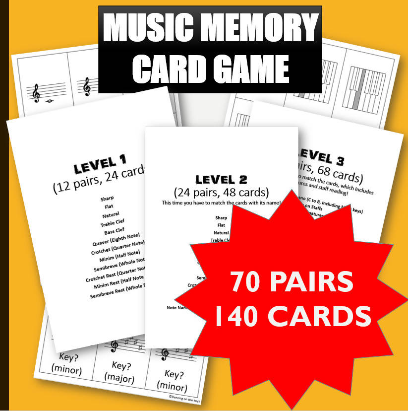 Music Memory Flash Card Games – Music Teacher Resources