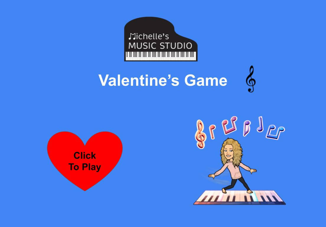 Valentine's Treble Clef Digital Game – Music Teacher Resources