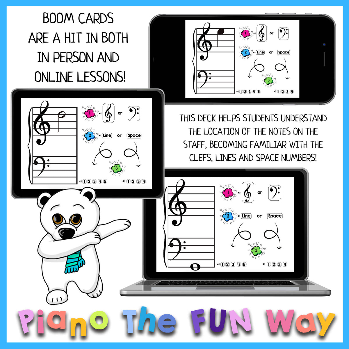 Boom Cards: NoteMatch - 3 Question Method – Music Teacher Resources