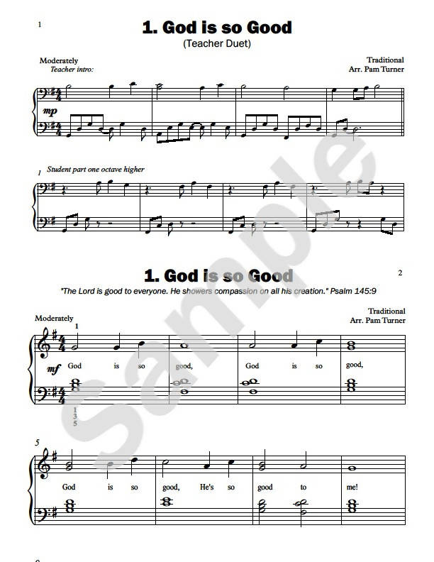 Piano solo hymn arrangements for late beginners with teacher duets ...