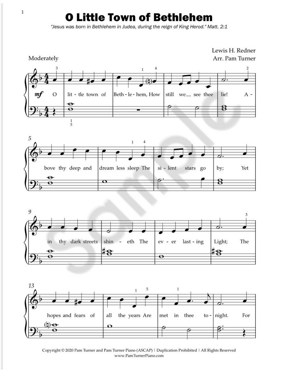 Easy Christmas Carols is a collection of all sacred holiday piano solos ...