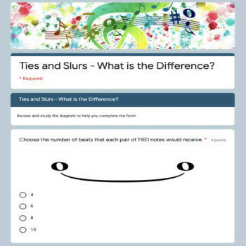 Google Classroom DIGITAL Lesson 17: Ties and Slurs - Self-Grading ...