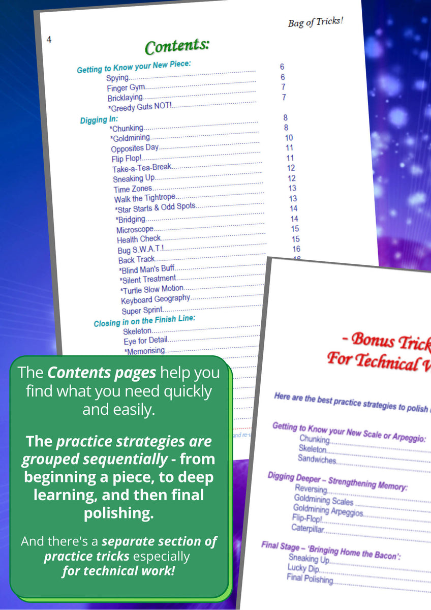 Practice Kit - 'My Bag of Practice Tricks' AND 'My Music Journal ...