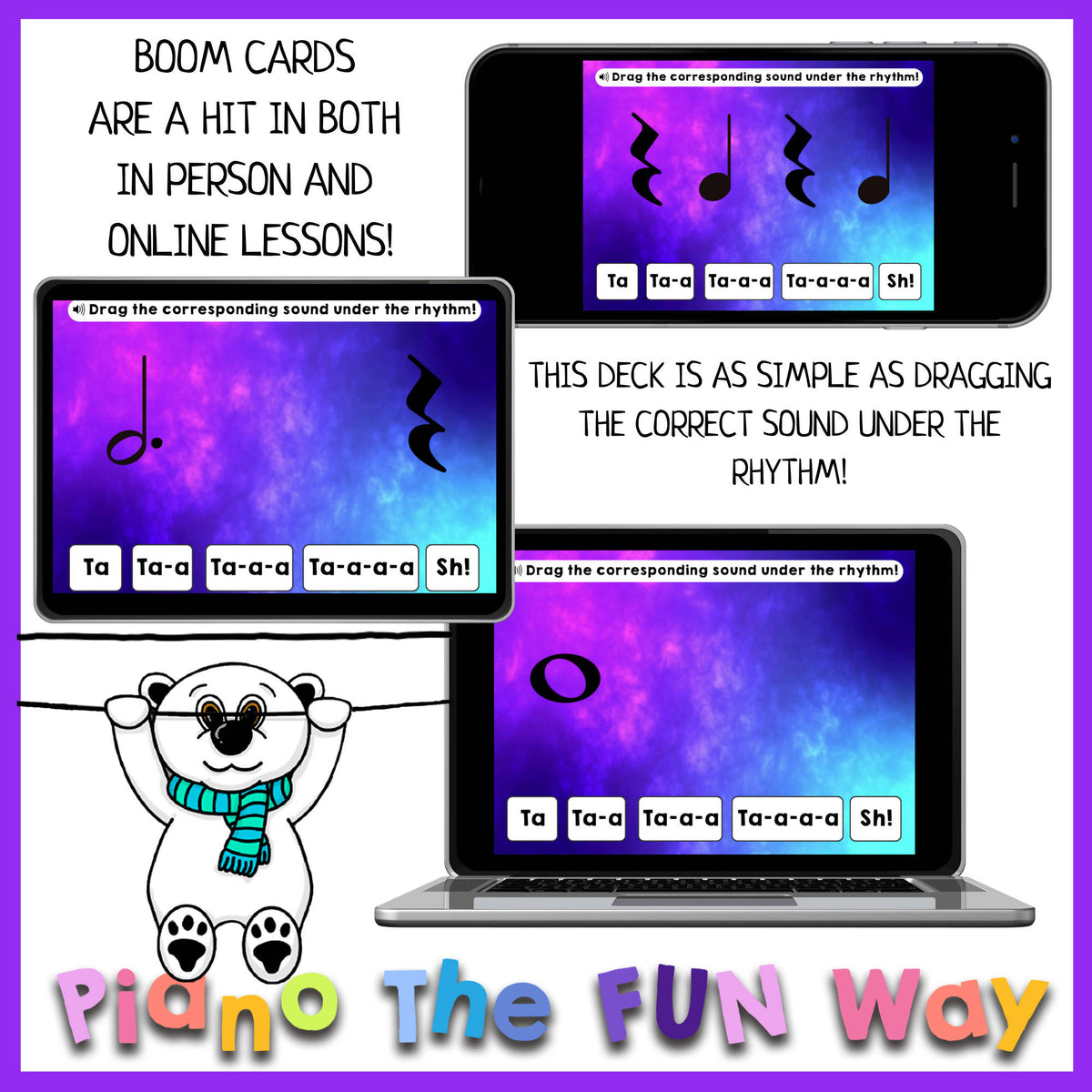 Boom Cards: Rhythm (Using Kodaly) – Music Teacher Resources