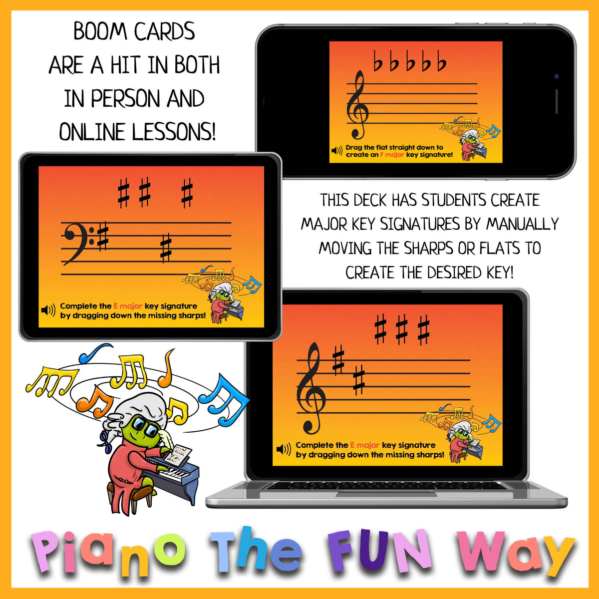 Boom Cards: Major Key Signatures – Music Teacher Resources