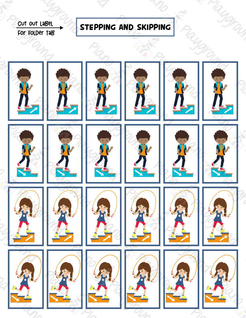 Steps and Skips File Folder Activity – Music Teacher Resources