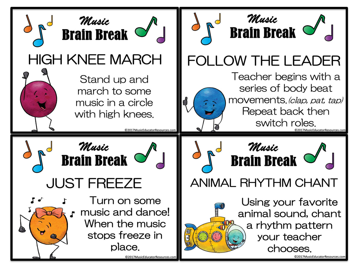 Music Brain Breaks – Music Teacher Resources
