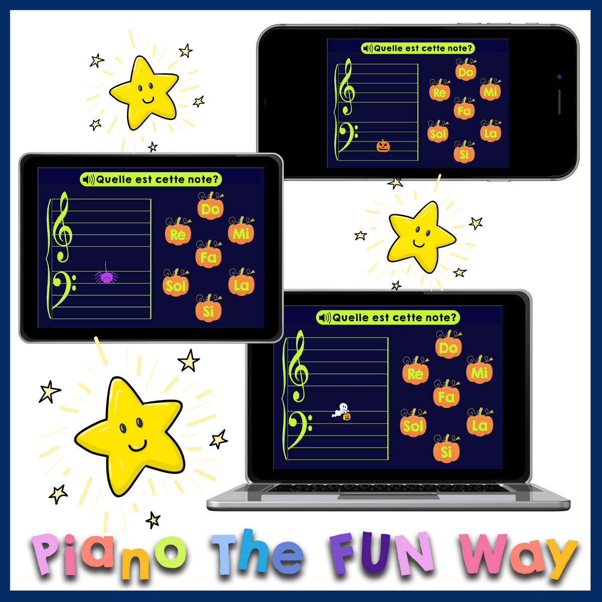Boom Cards: Solfège Niveau 2 (Thème Halloween) – Music Teacher Resources