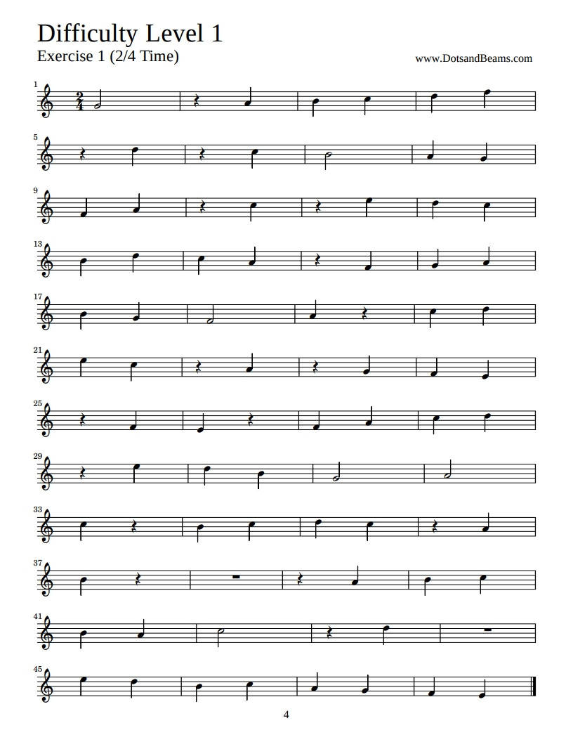 Pitch and Rhythm - Treble Clef (E-Book Copy) – Music Teacher Resources