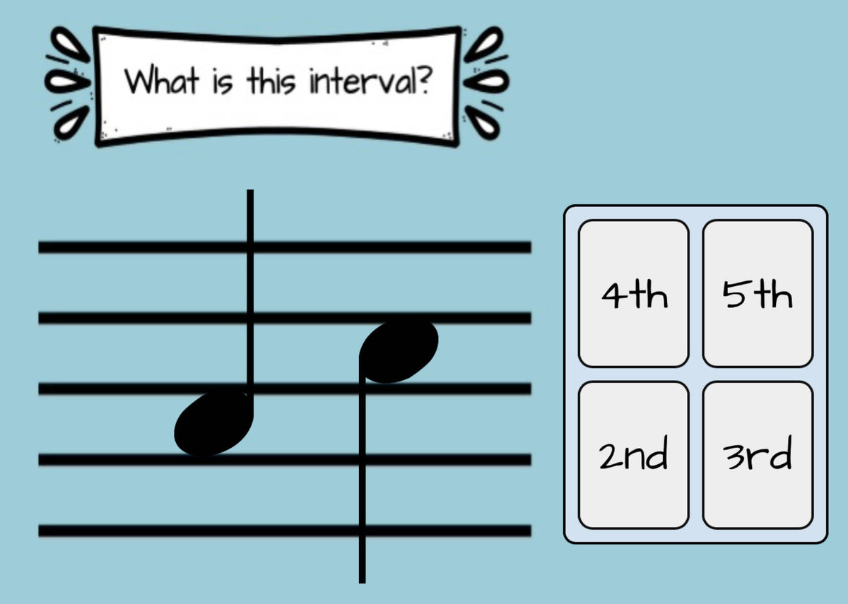 INTERVAL BOOM CARDS: 2nds - 5ths – Music Teacher Resources