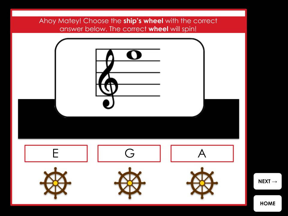 Ships Ahoy | Treble Clef Notes | Interactive Digital Music Game – Music ...