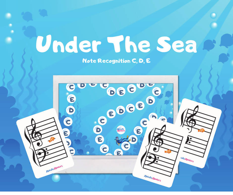 Under The Sea - Middle C, D, E Note Recognition Board Game – Music ...