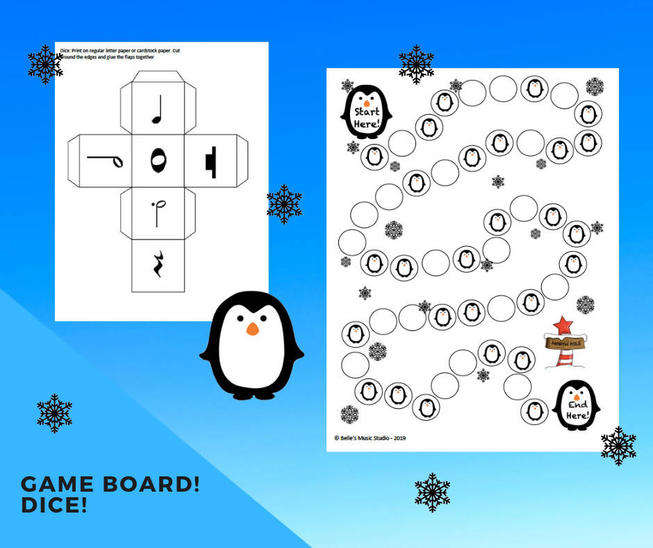 Penguin 2 in 1 Note Game – Music Teacher Resources