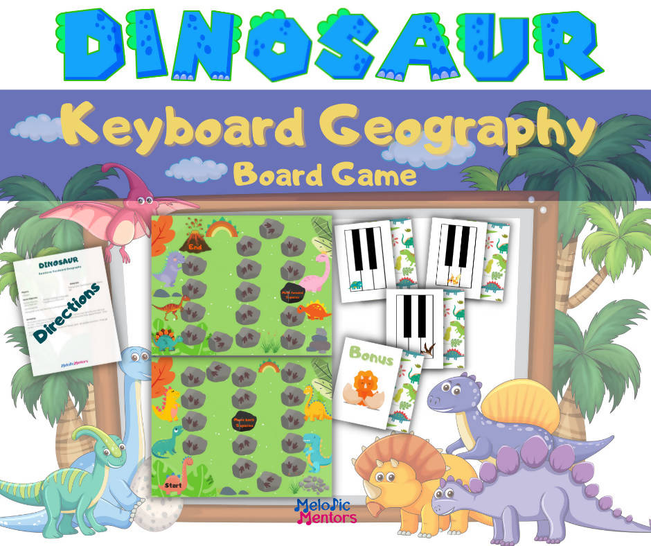 Dinosaur Keyboard Geography – Music Teacher Resources