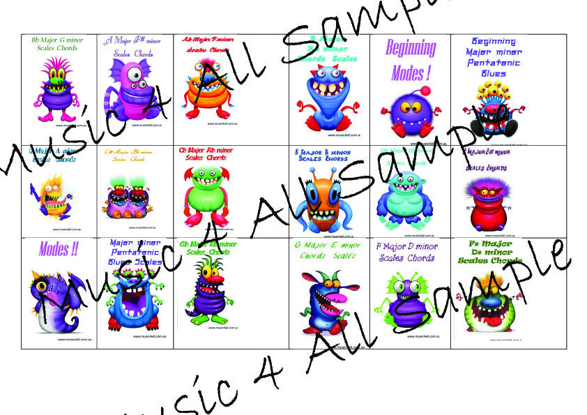 Brag Tags Scales Intermediate – Music Teacher Resources