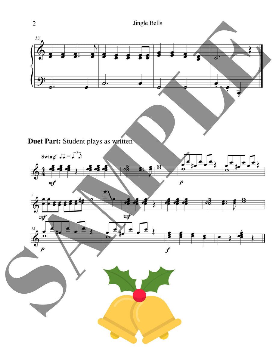 Jingle Bells (Late Elementary Solo with Duet) - Studio License – Music ...