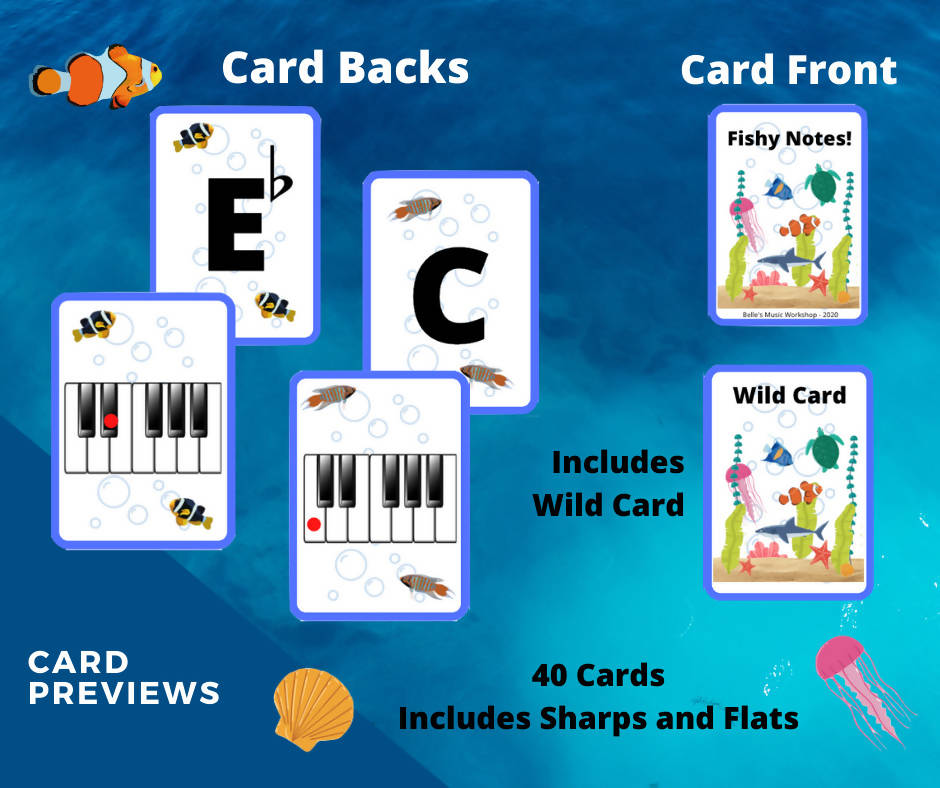 Piano Fishy Notes Game – Music Teacher Resources