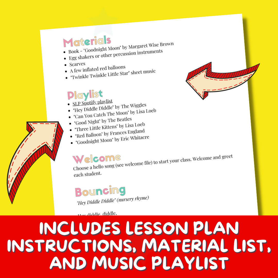 Goodnight Moon Storybook Music Lesson Plan (PreK - 2) – Music Teacher ...