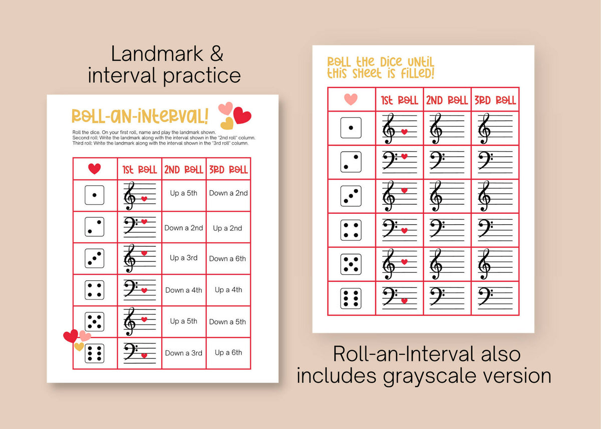 Valentine Fun Pack | Game-Style Worksheets – Music Teacher Resources