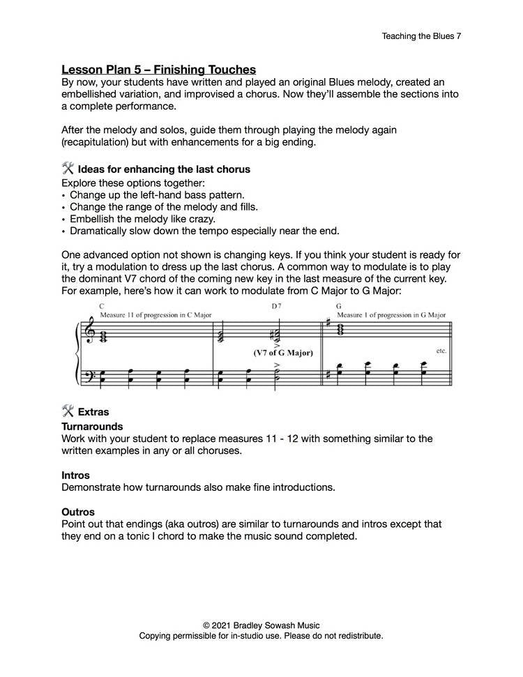 Learning and Teaching The Blues – Music Teacher Resources