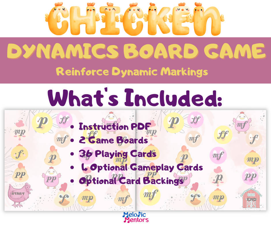Chicken Dynamics Board Game – Music Teacher Resources